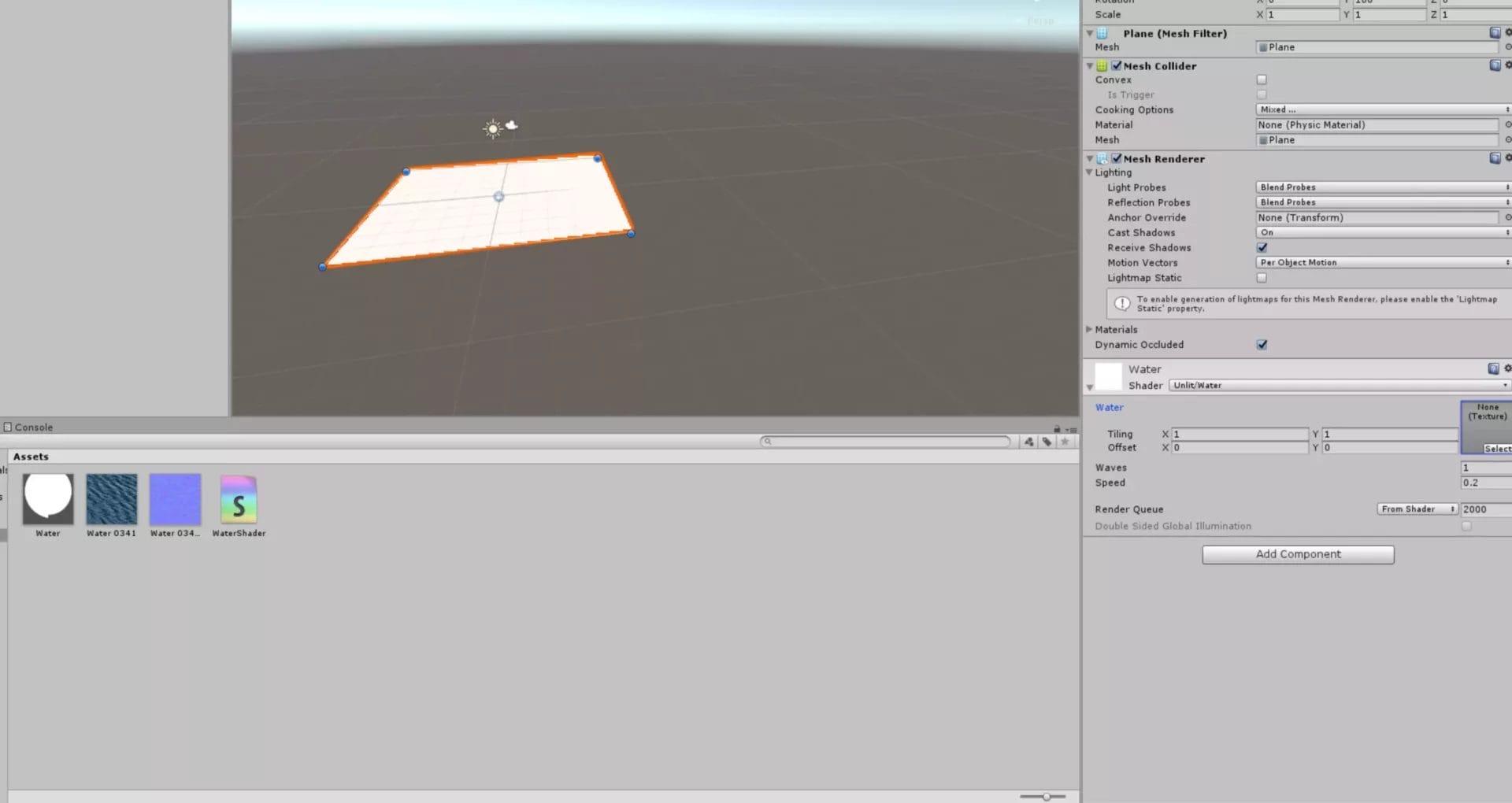 How To Make Water In Unity